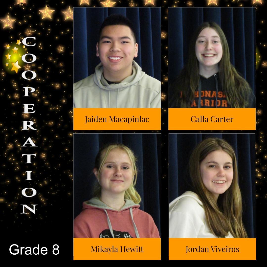 March Draper Students of the Month - Mohonasen Central School District