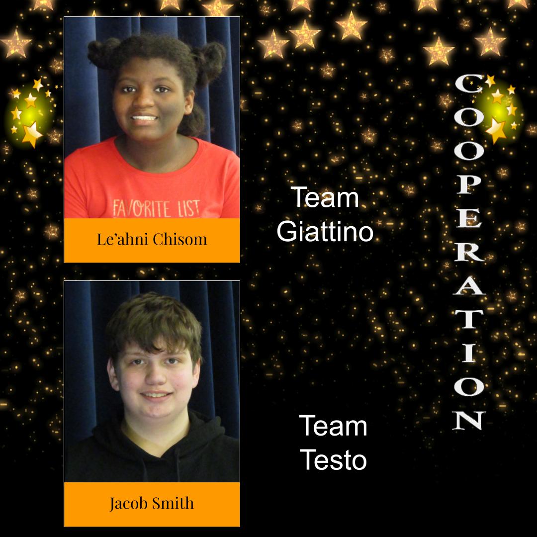 March Draper Students of the Month - Mohonasen Central School District