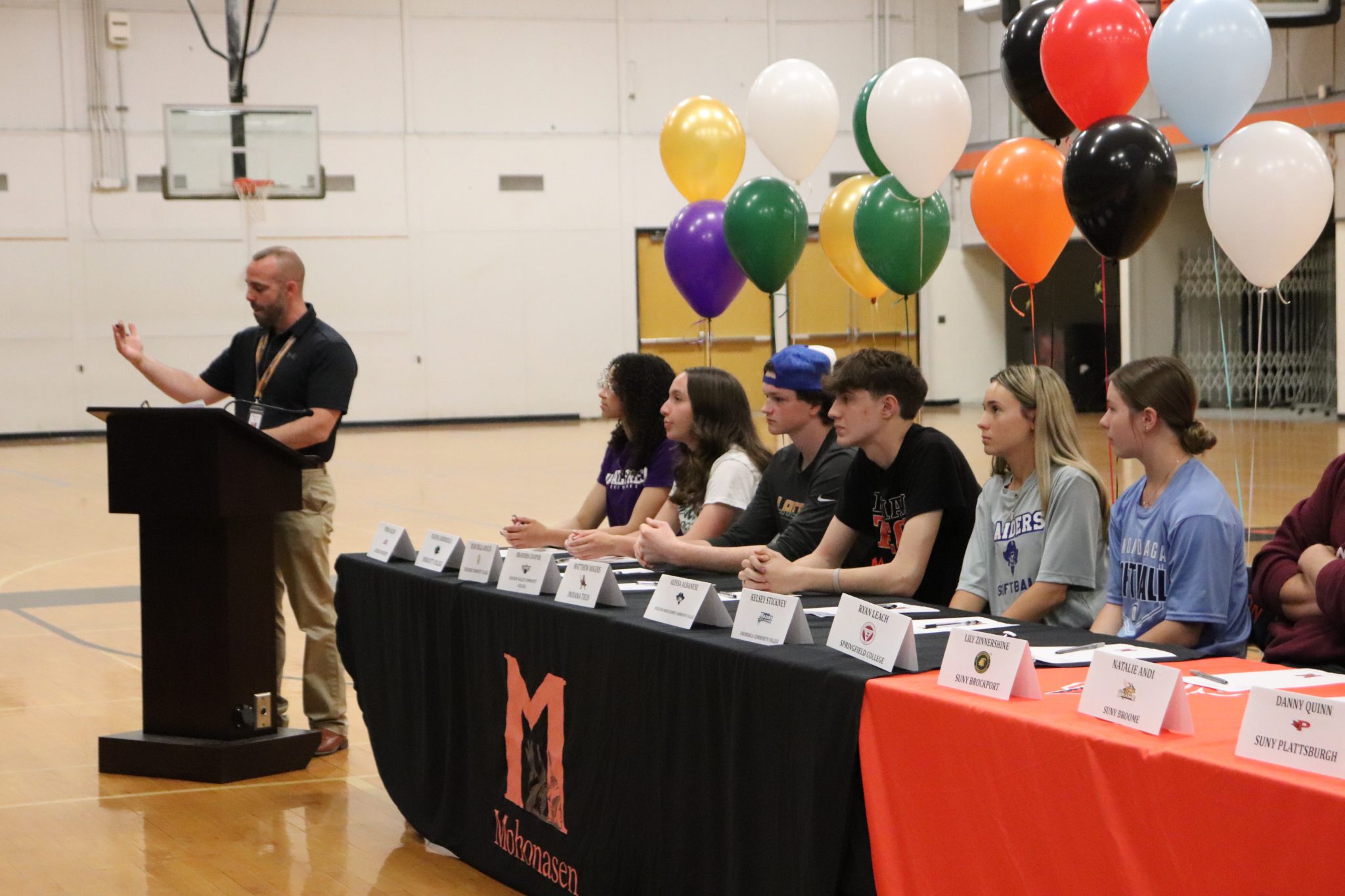 Senior student-athlete signing day - Mohonasen Central School District
